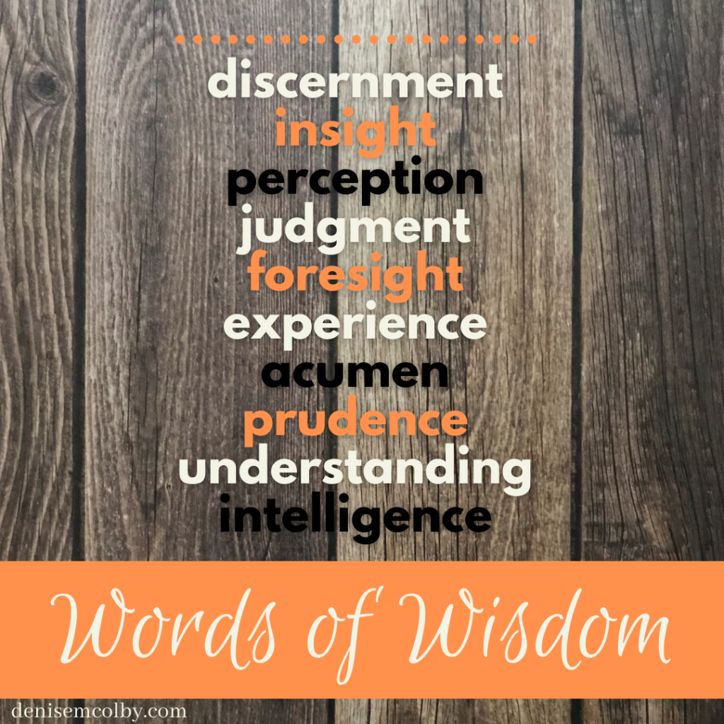 The Wisdom of This Year's Focus Word